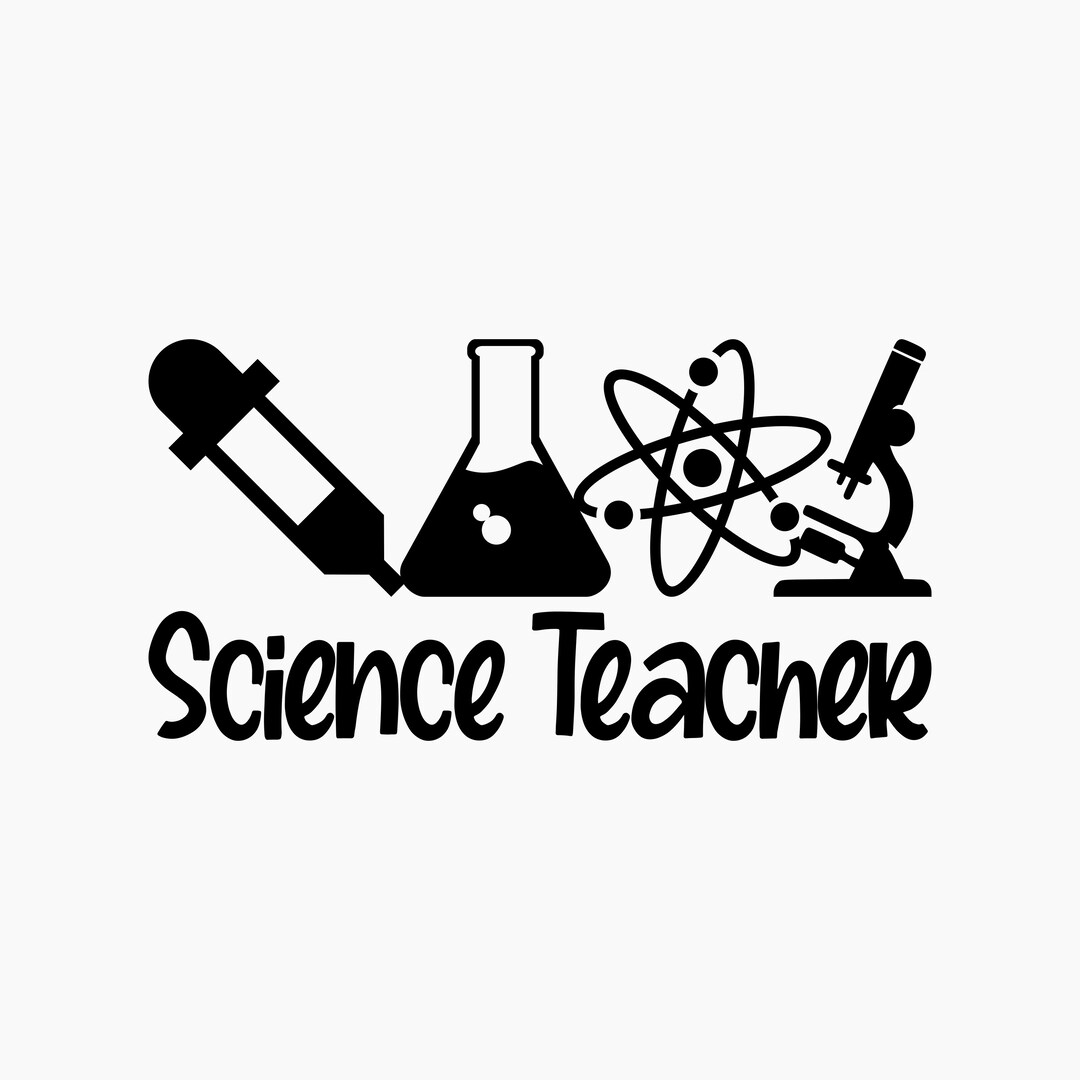 Science Teacher. Svg Png Eps Dxf Cut Files. - Etsy