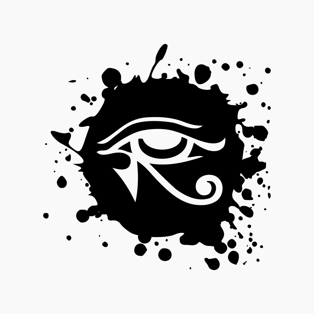 Eye of Horus Splat Ink. Svg Png Eps Dxf Cut Files. - Etsy