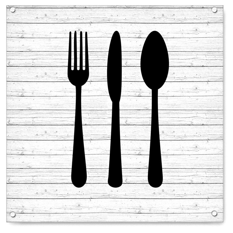 Fork Knife Spoon. Simple Black Silhouette. Svg Png Eps Dxf Cut - Etsy