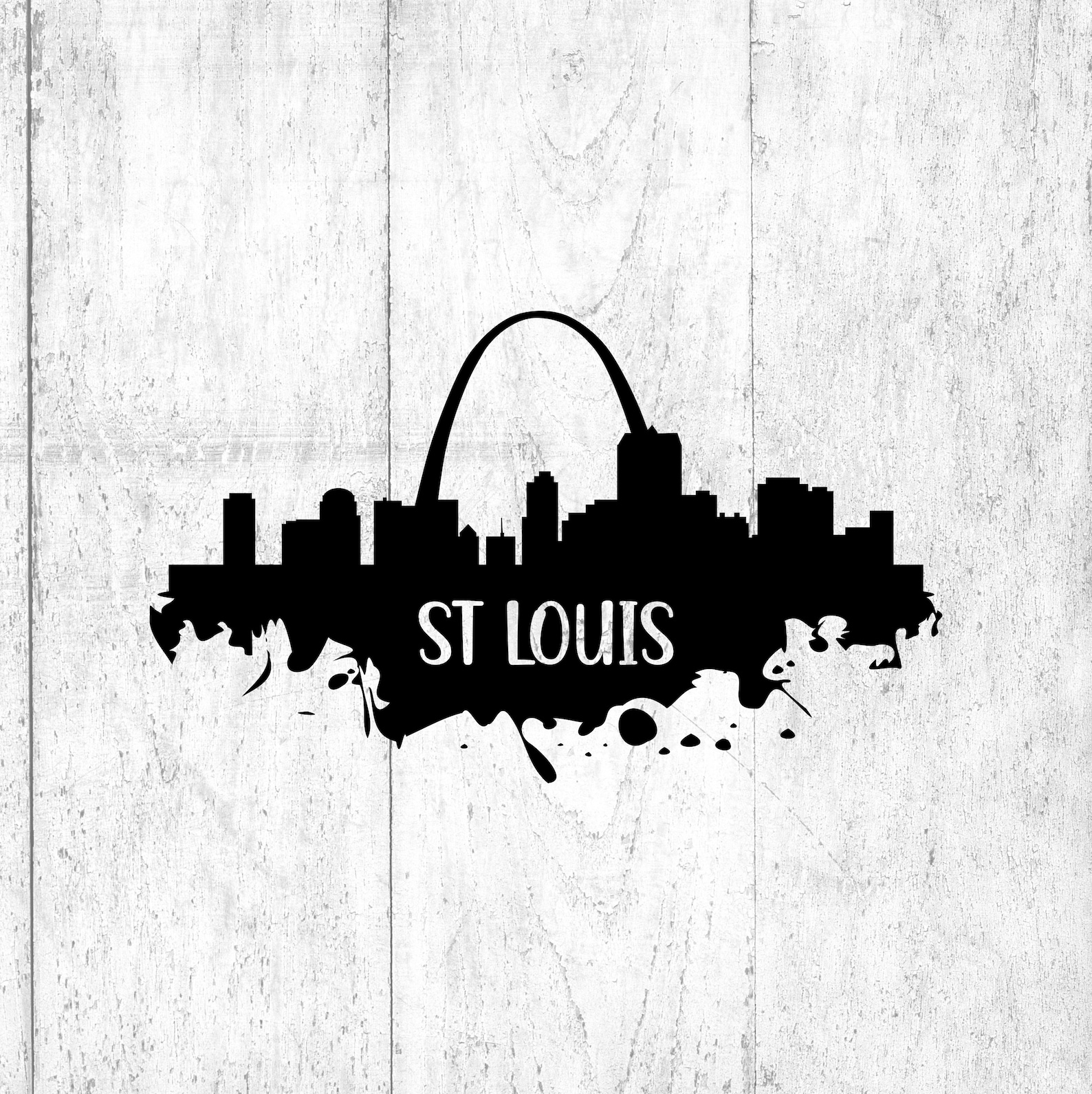 St Louis Skyline Silhouette. Svg Png Eps Dxf Cut Files. - Etsy Hong Kong