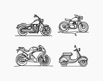 Custom DIGITAL Car Truck Motorcycle Line Art - Etsy