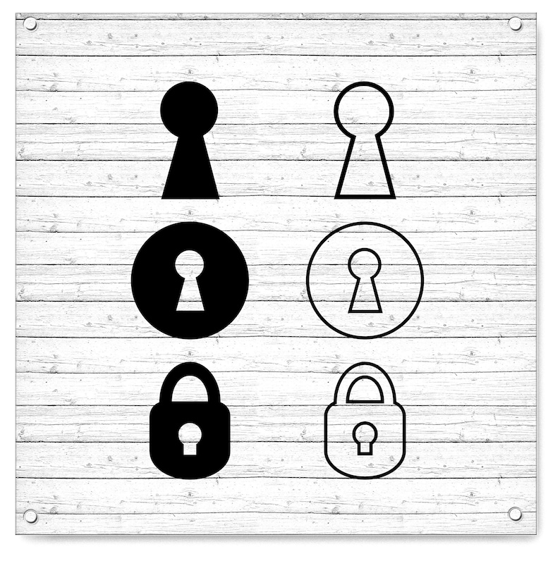 Keyhole. Svg Png Eps Dxf Cut Files. - Etsy