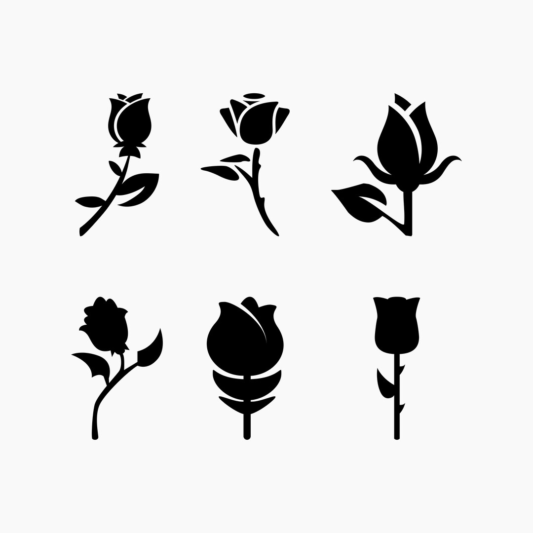 Rose. Svg Png Eps Dxf Cut Files. - Etsy