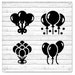 Balloons. Svg Png Eps Dxf Cut Files. - Etsy