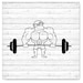 Bodybuilder. Svg Png Eps Dxf Cut Files. - Etsy Canada