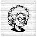Old Lady Face. Svg Png Eps Dxf Cut Files. - Etsy