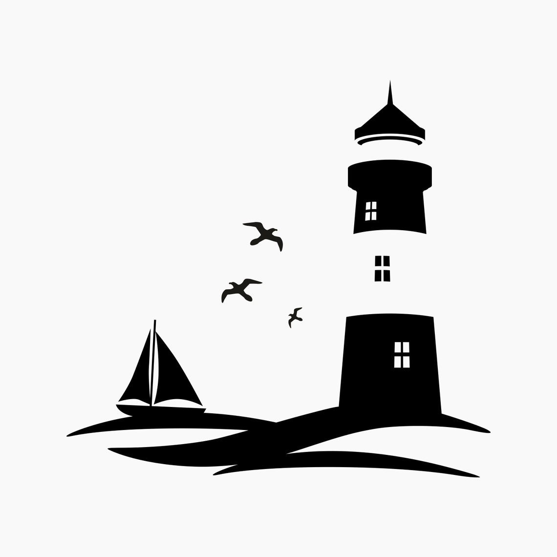 Lighthouse. Svg Png Eps Dxf Cut Files. - Etsy