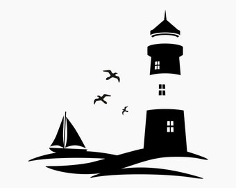 Lighthouse Svg | Etsy