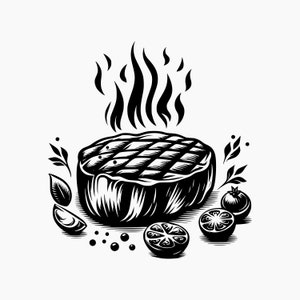 Grilled Beef Steak. 9 Svg Bundle. Svg Png Eps Dxf Cut Files. - Etsy