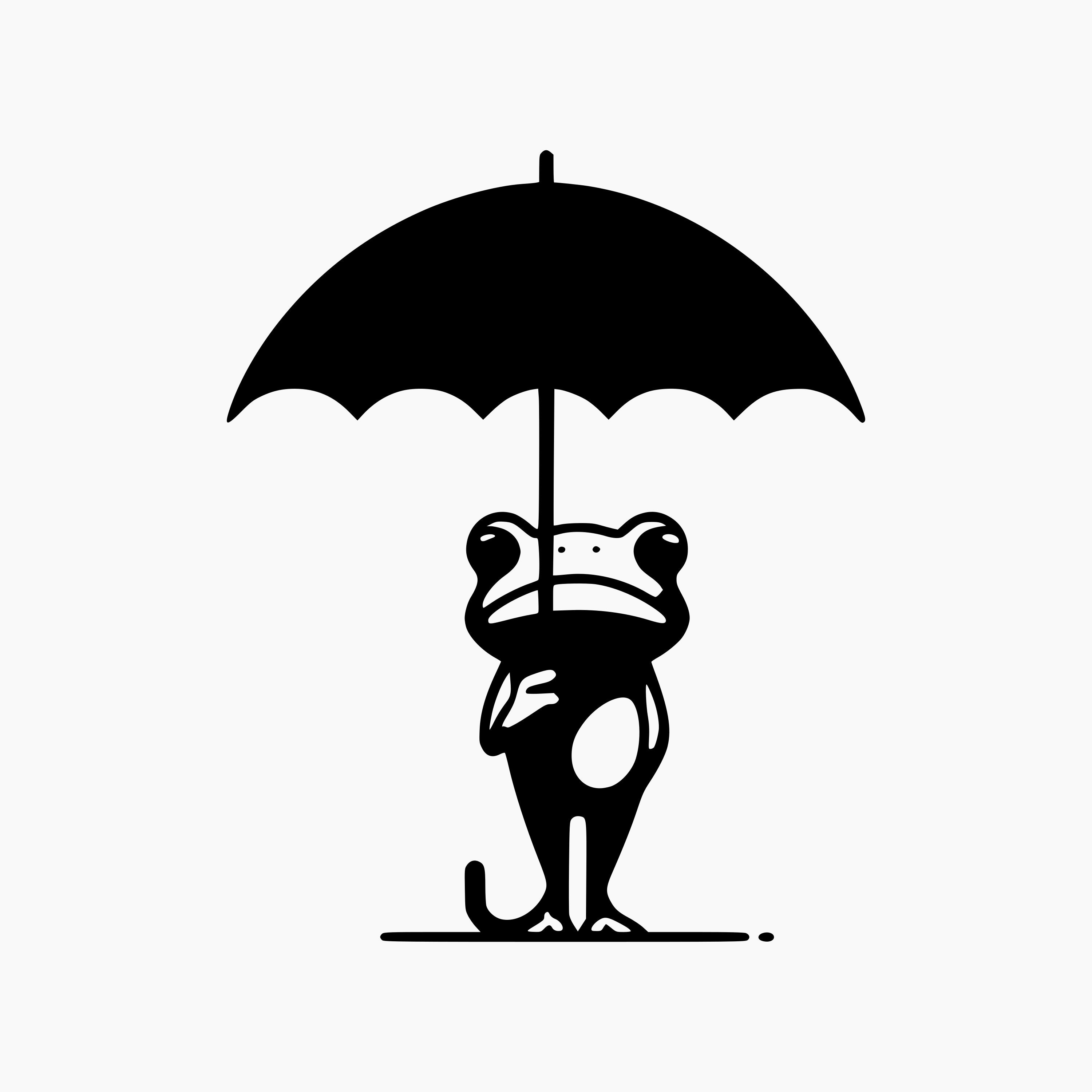 Frog With Umbrella. 6 Svg Bundle. Svg Png Eps Dxf Cut Files. - Etsy
