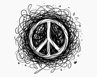 Peace Sign Splat Ink. Svg Png Eps Dxf Cut Files. - Etsy