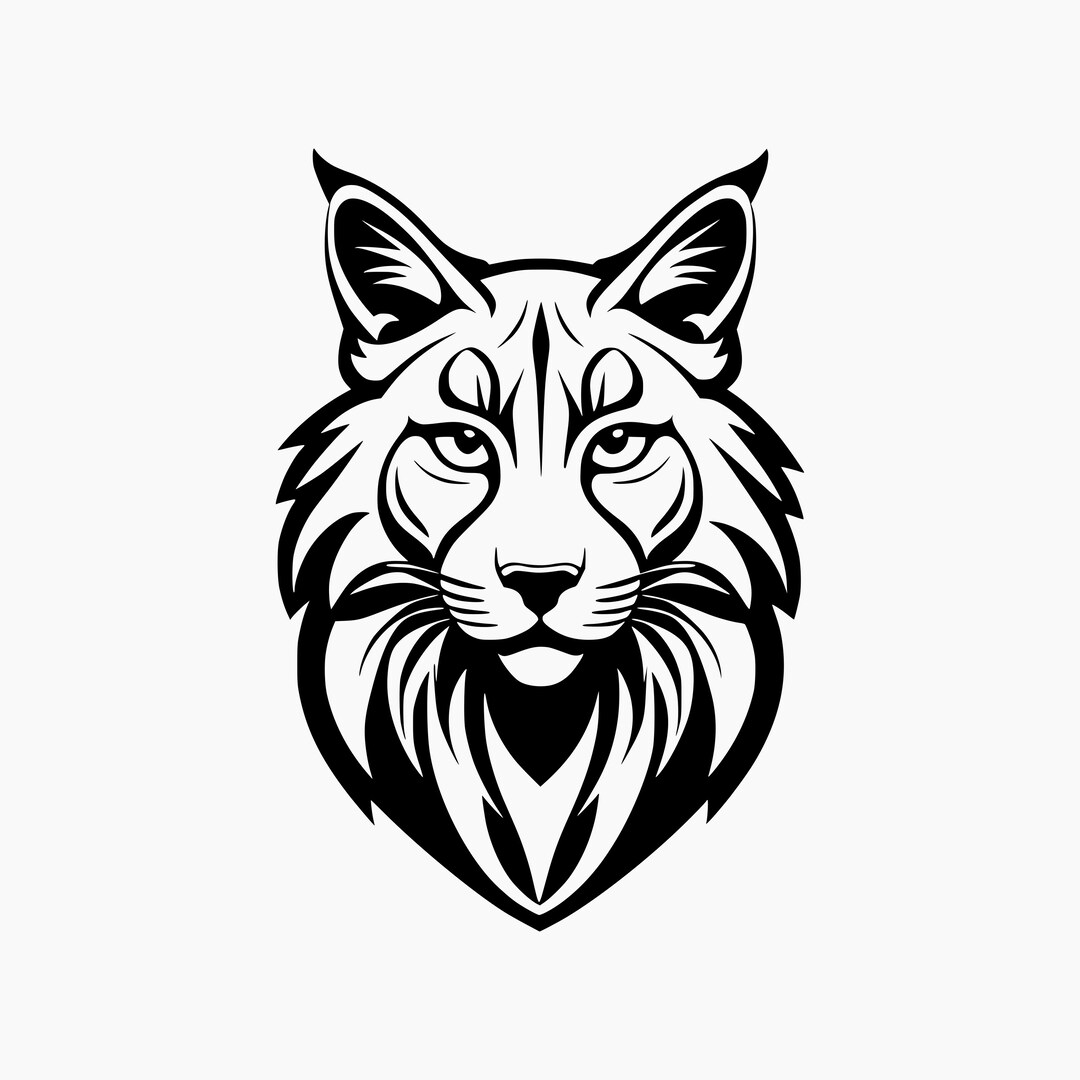 Lynx Face. Svg Png Eps Dxf Cut Files. - Etsy