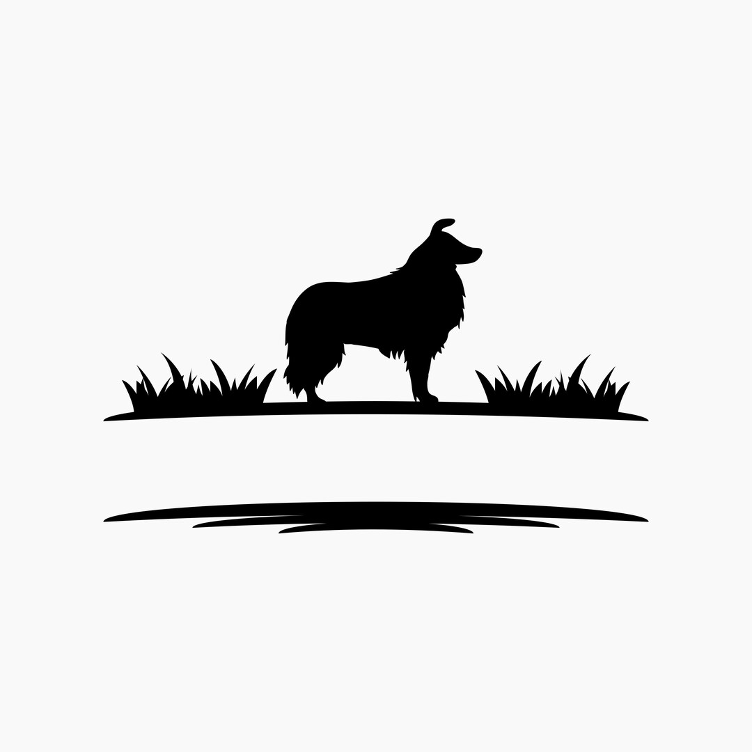 Dog Border Collie Monogram. Svg Png Eps Dxf Cut Files. - Etsy
