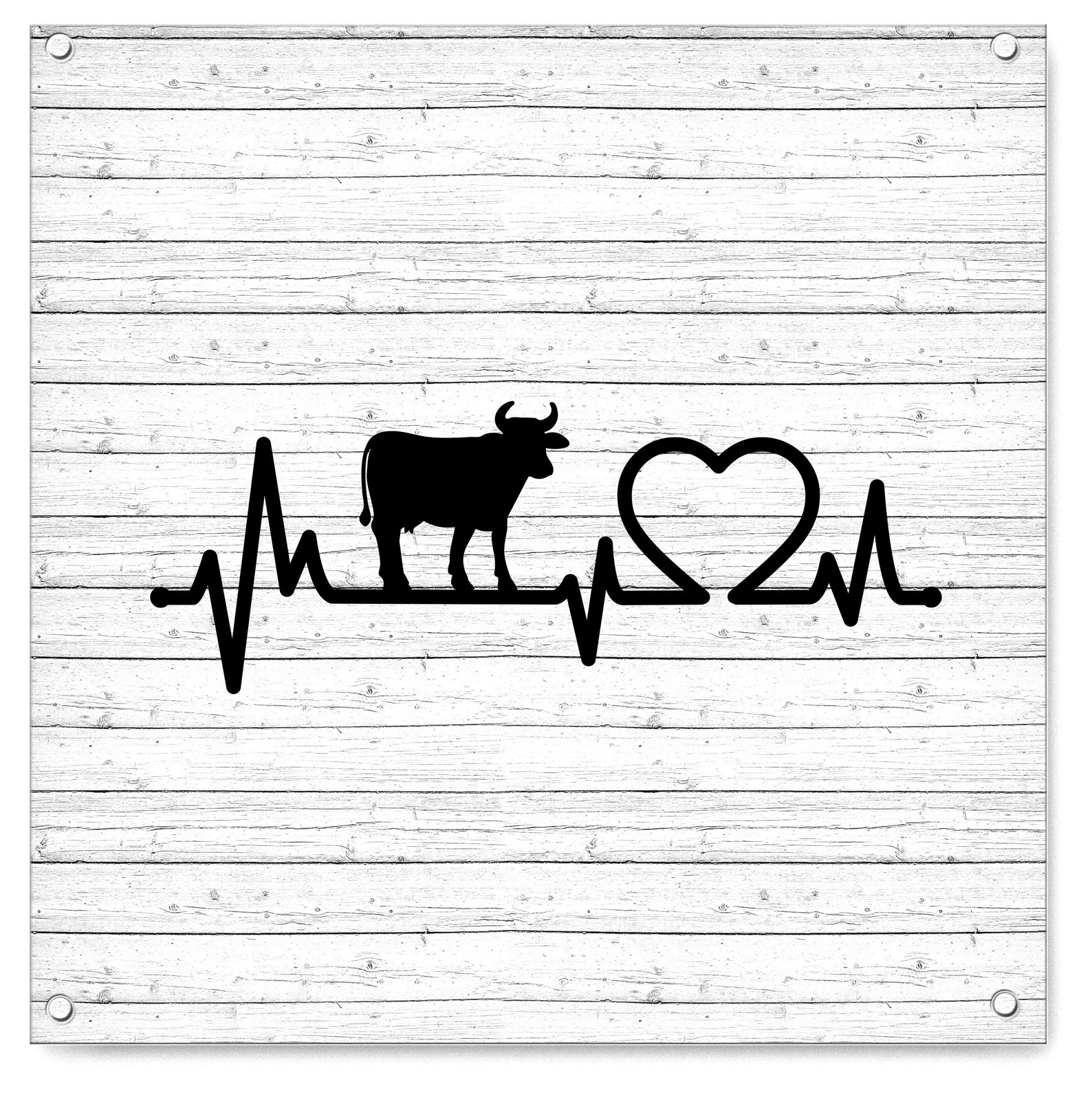 Cow Heartbeat. Svg Png Eps Dxf Cut Files. - Etsy