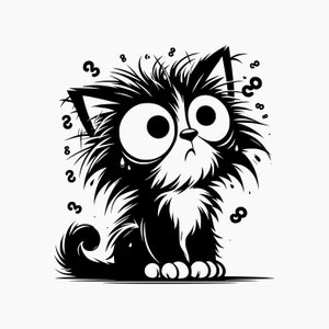 Frazzled Cat. 4 Svg Bundle. Svg Png Eps Dxf Cut Files. - Etsy