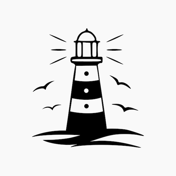 Lighthouse. Svg Png Eps Dxf Cut Files. - Etsy
