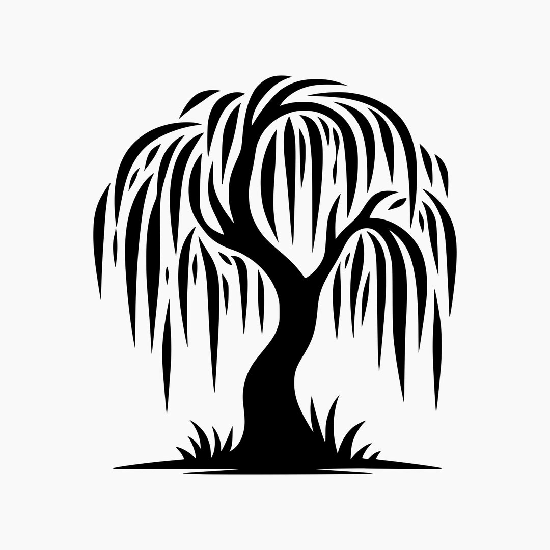 Weeping Willow. Svg Png Eps Dxf Cut Files. - Etsy