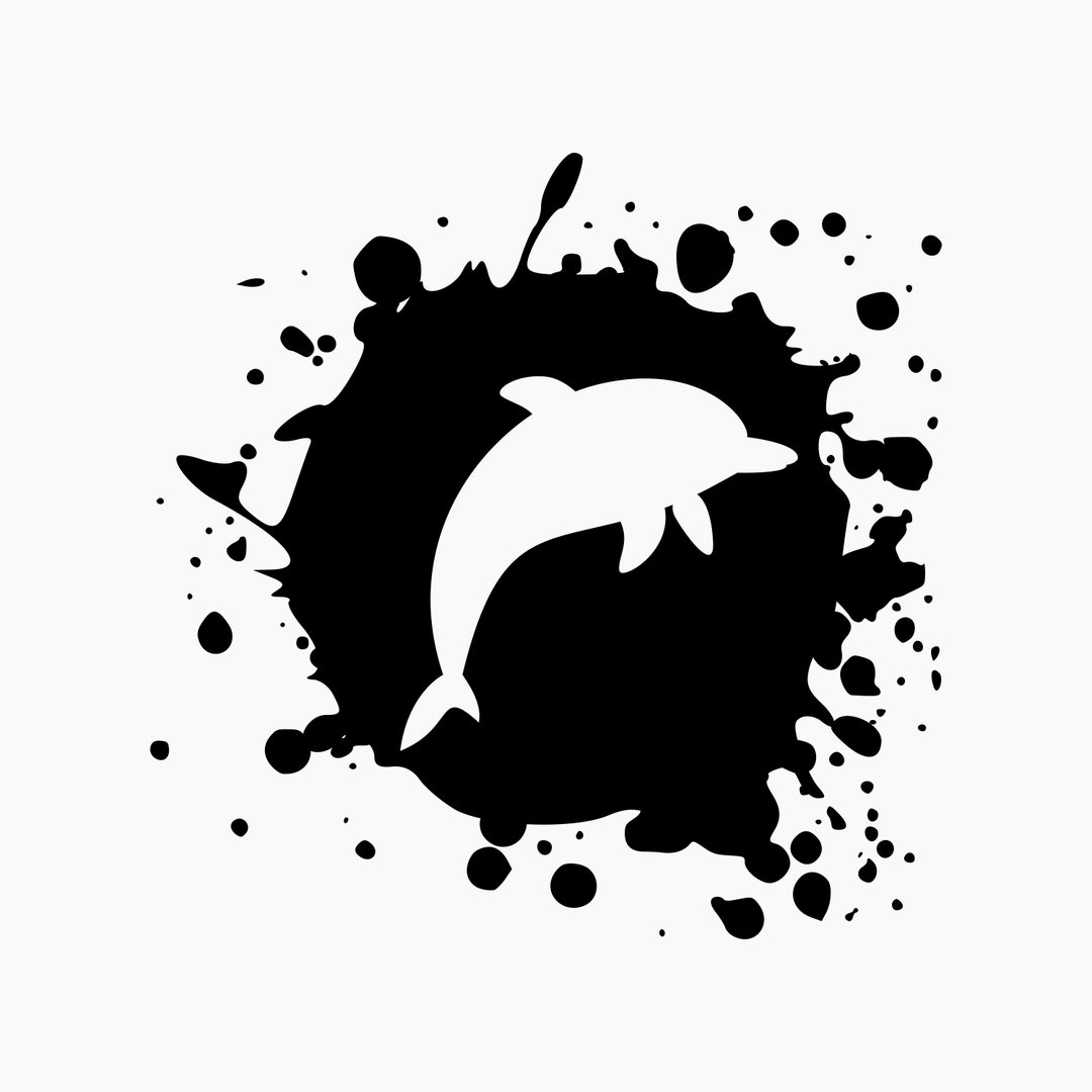 Dolphin Splat Ink. Svg Png Eps Dxf Cut Files. - Etsy
