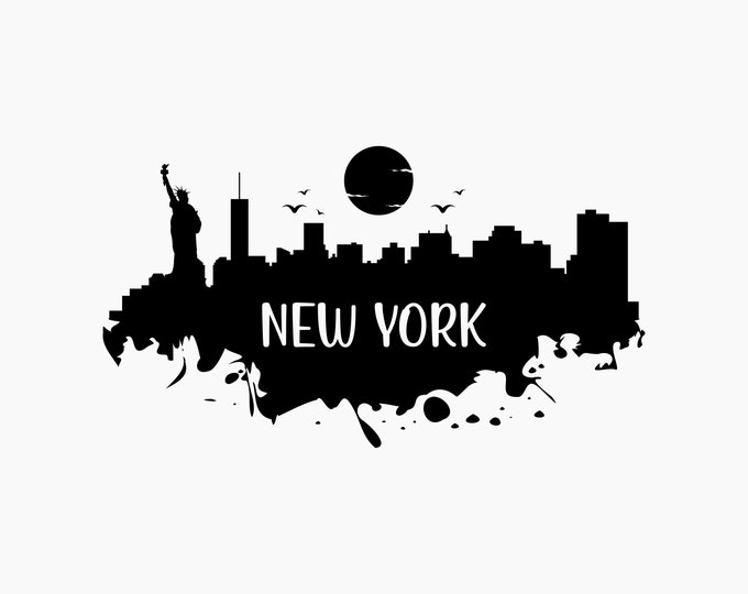 New York PNG SVG, New York Skyline Svg, New York City Png, New York ...