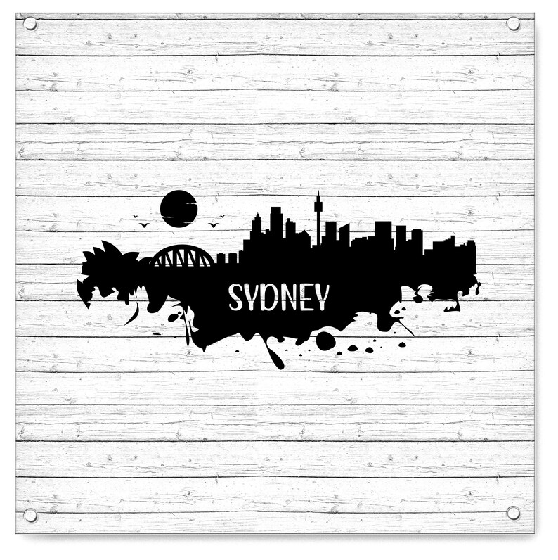 Sydney Skyline Silhouette. Svg Png Eps Dxf Cut Files. - Etsy