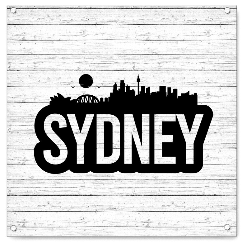 Sydney Bold Skyline. Svg Png Eps Dxf Cut Files. | Etsy
