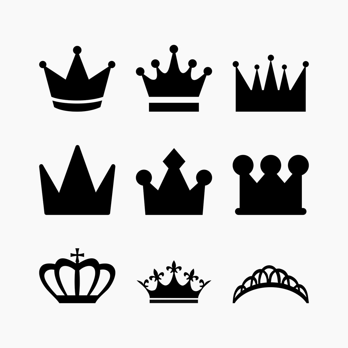 Crown. Svg Png Eps Dxf Cut Files. - Etsy