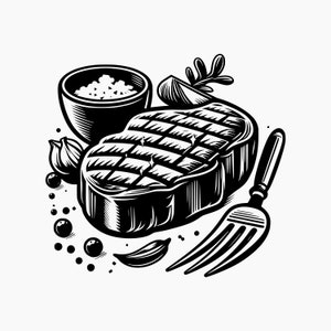 Grilled Beef Steak. 9 Svg Bundle. Svg Png Eps Dxf Cut Files. - Etsy