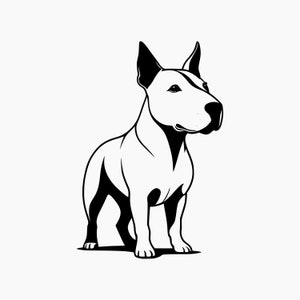 Dog Bull Terrier. 12 Svg Bundle. Svg Png Eps Dxf Cut Files. - Etsy