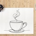 Tea Cup Line Drawing. Svg Png Eps Dxf Cut Files. - Etsy