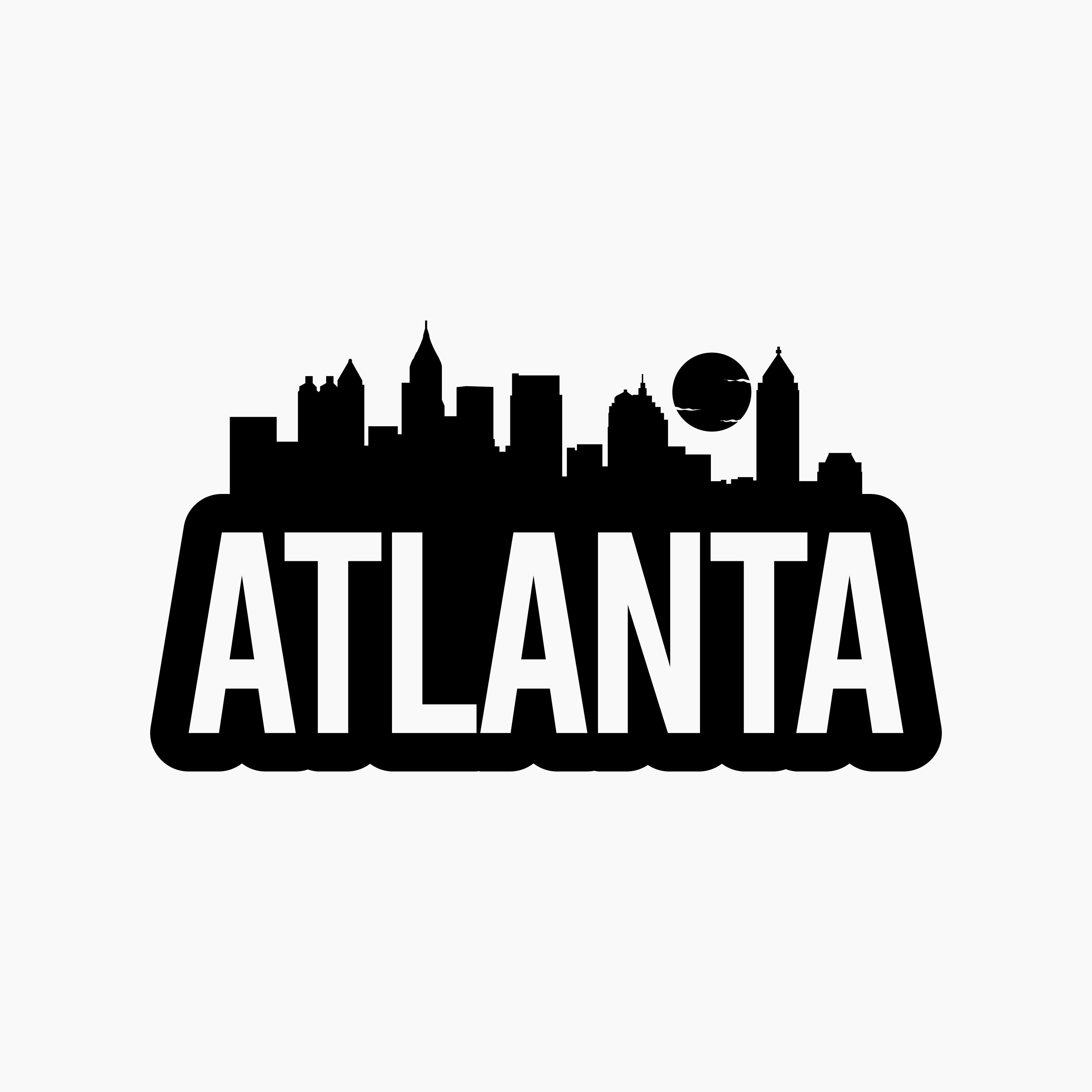 Atlanta Bold Skyline. Svg Png Eps Dxf Cut Files. - Etsy
