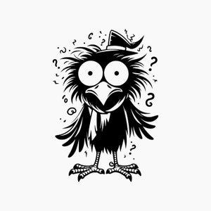Frazzled Crow. 4 Svg Bundle. Svg Png Eps Dxf Cut Files. - Etsy