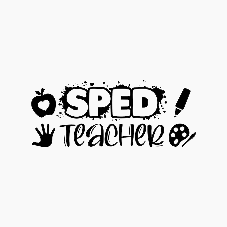 SPED Teacher. Svg Png Eps Dxf Cut Files. - Etsy