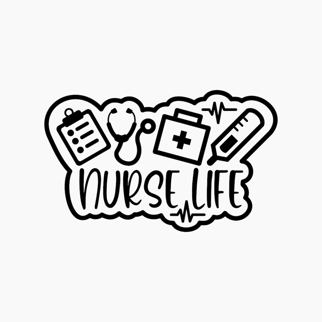 Nurse Life. Svg Png Eps Dxf Cut Files. - Etsy