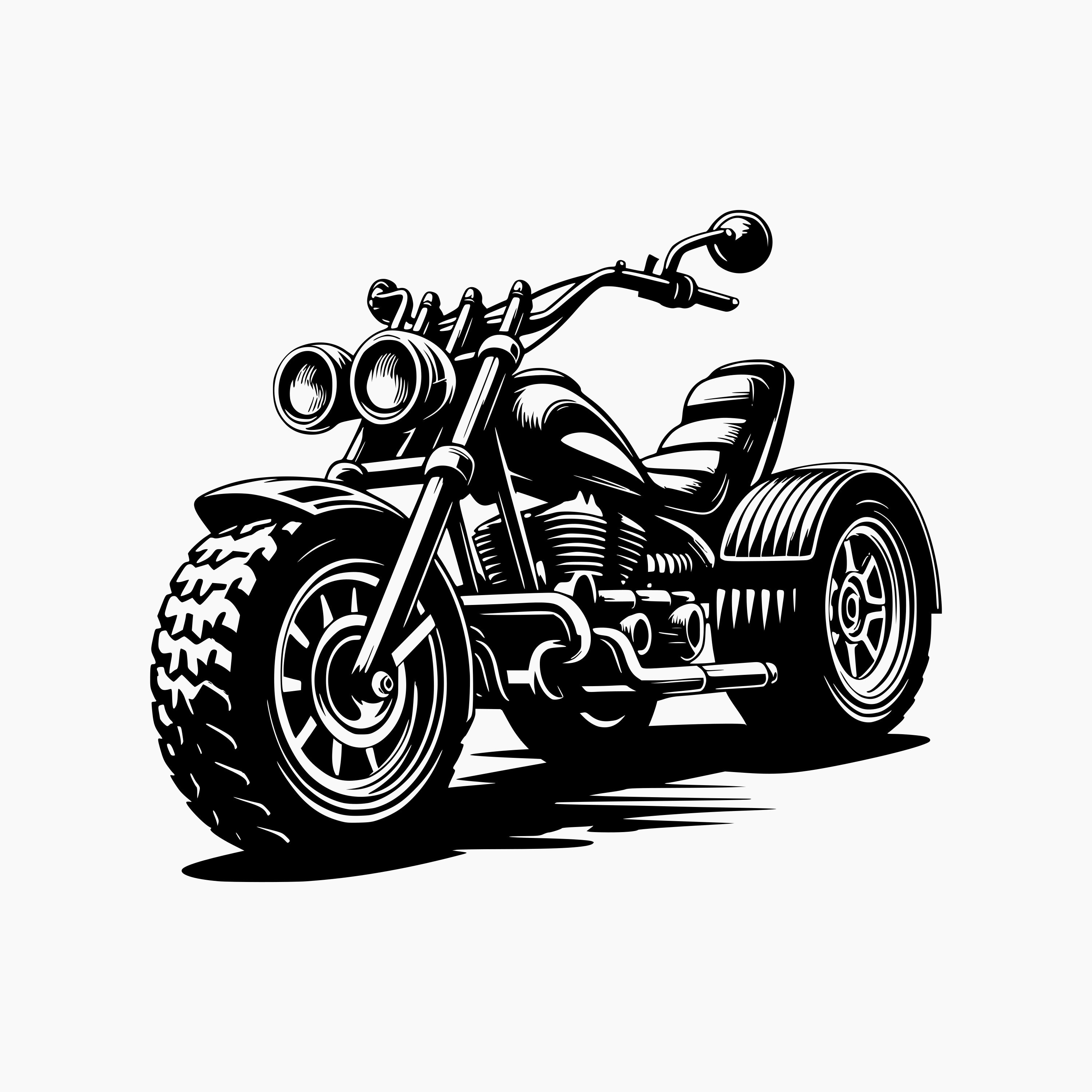 Trike Motorcycle. 4 Svg Bundle. Svg Png Eps Dxf Cut Files. - Etsy