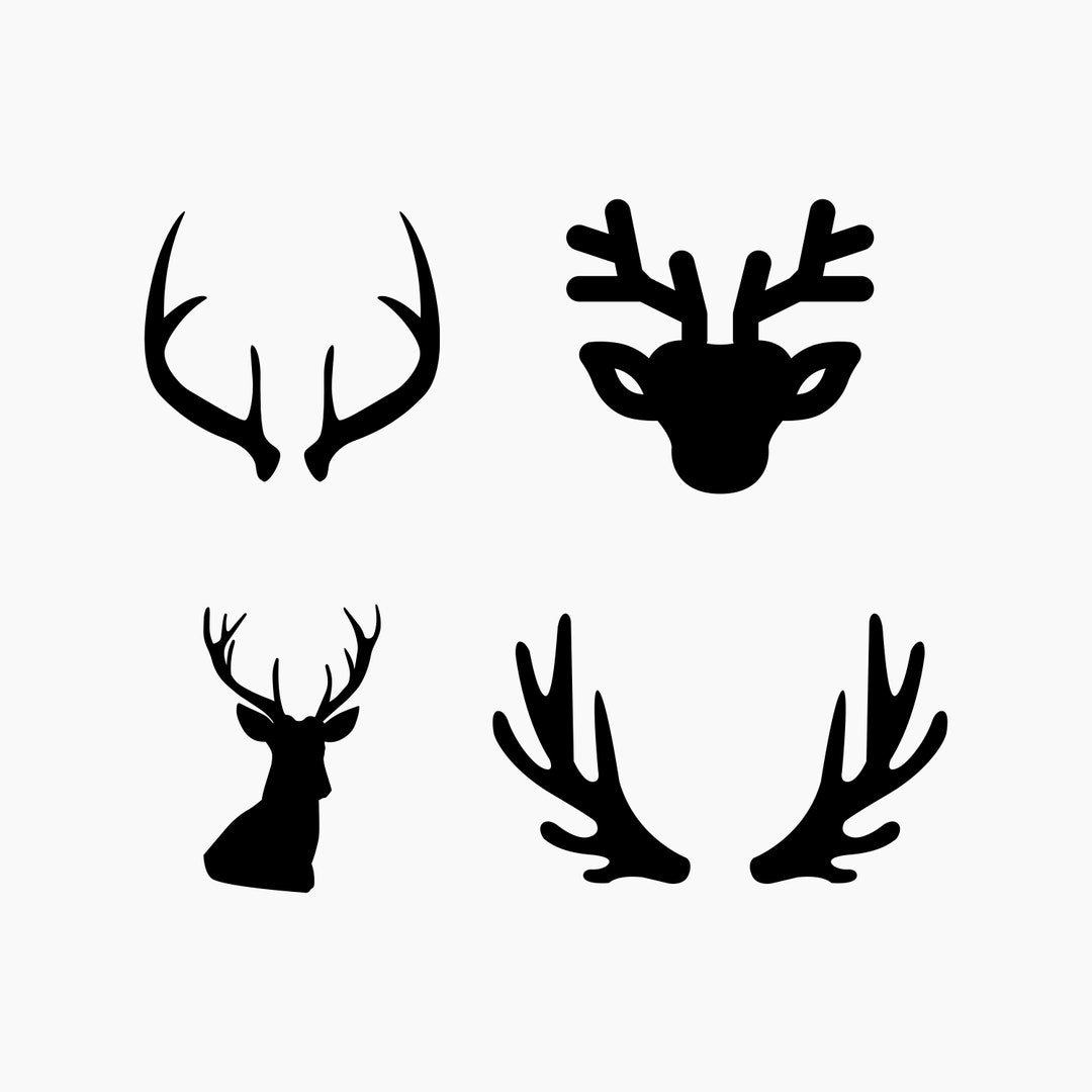 Deer Antlers. Svg Png Eps Dxf Cut Files. - Etsy