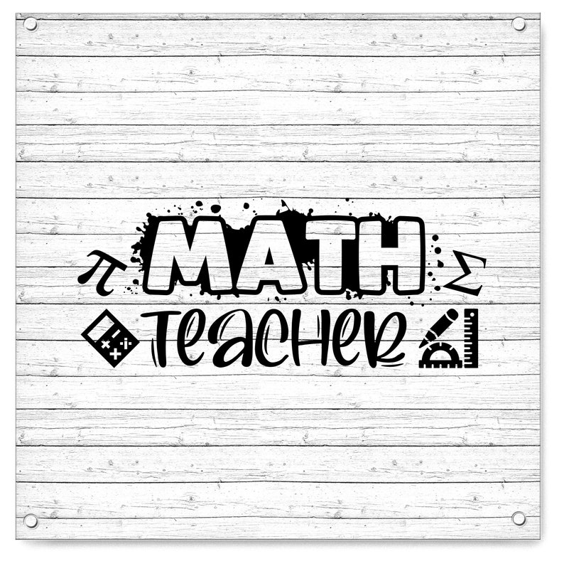 Math Teacher. Svg Png Eps Dxf Cut Files. - Etsy