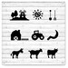 Farm Items. Svg Png Eps Dxf Cut Files. - Etsy