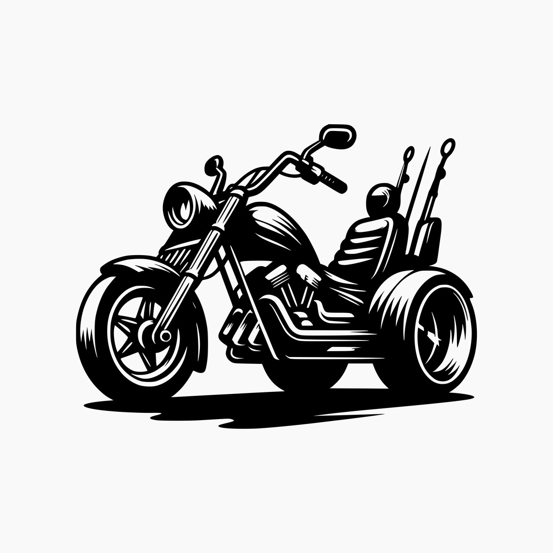 Trike Motorcycle. 4 Svg Bundle. Svg Png Eps Dxf Cut Files. - Etsy