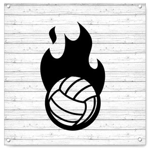 Flaming Volleyball Ball. Svg Png Eps Dxf Cut Files. - Etsy
