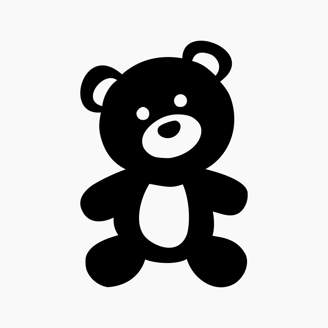 Teddy Bear. Svg Png Eps Dxf Cut Files. | Etsy