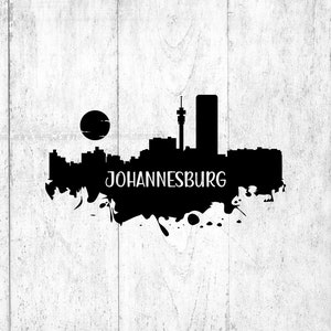 Johannesburg Skyline Silhouette. Svg Png Eps Dxf Cut Files. - Etsy