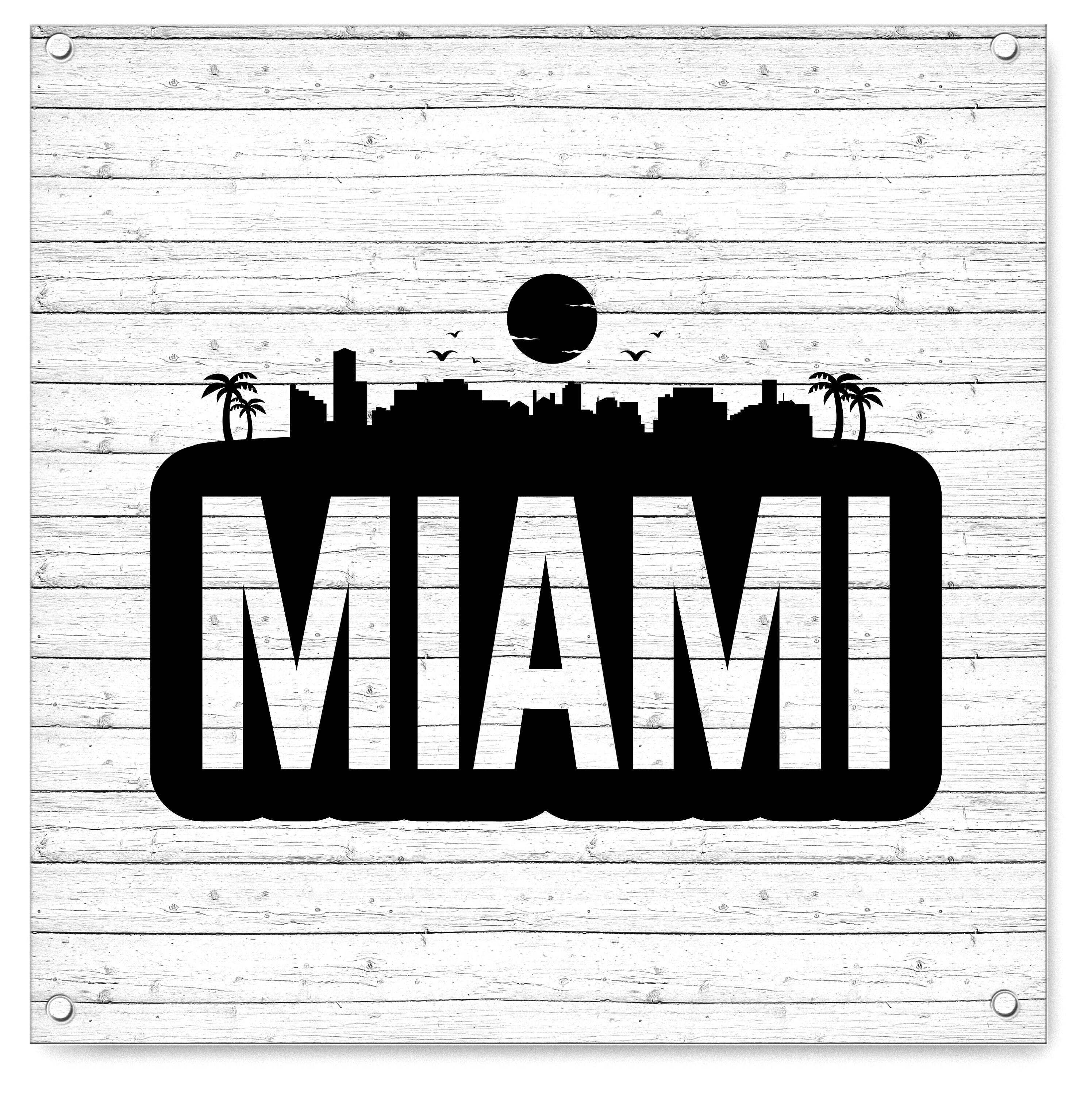 Miami Bold Skyline. Svg Png Eps Dxf Cut Files. - Etsy