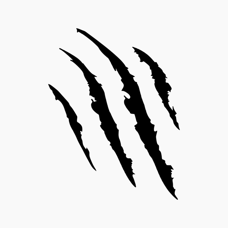 Claw Mark. Svg Png Eps Dxf Cut Files. - Etsy
