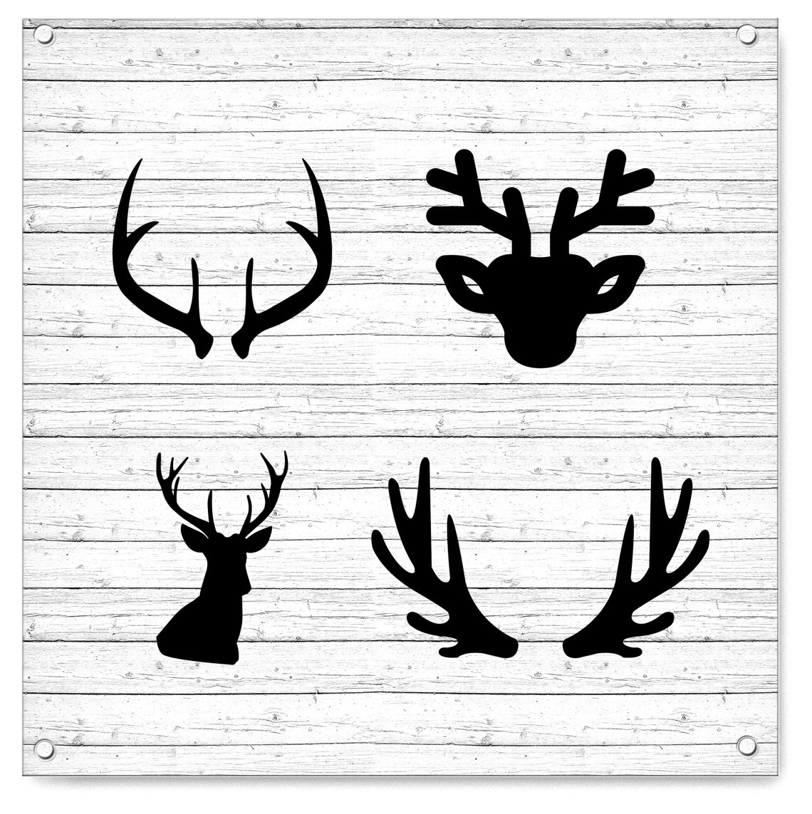 Deer Antlers. Svg Png Eps Dxf Cut Files. - Etsy