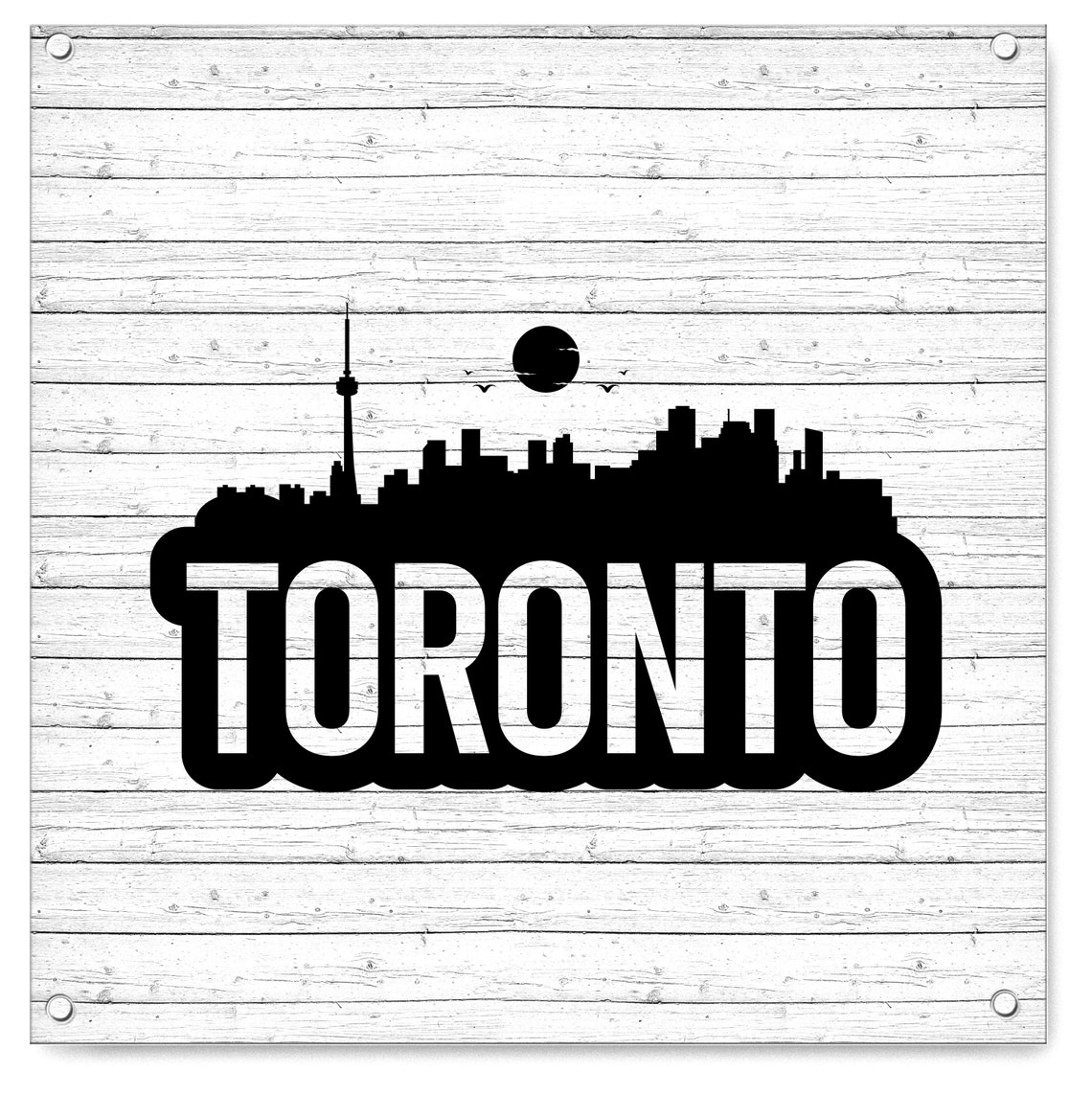 Toronto Bold Skyline. Svg Png Eps Dxf Cut Files. - Etsy