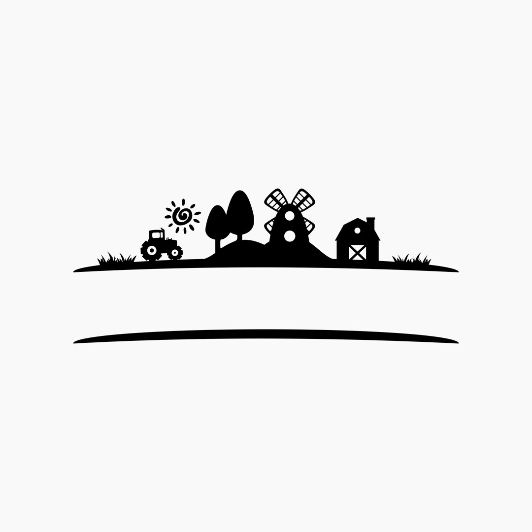 Farm Monogram. Svg Png Eps Dxf Cut Files. - Etsy