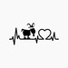 Goat Heartbeat. Svg Png Eps Dxf Cut Files. - Etsy Canada