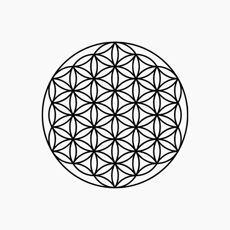 Flower of Life Symbol. Svg Png Eps Dxf Cut Files. - Etsy UK
