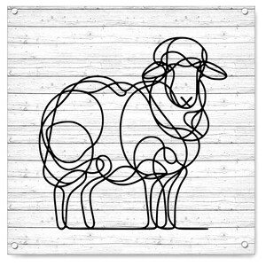 Sheep Line Drawing. Svg Png Eps Dxf Cut Files. - Etsy