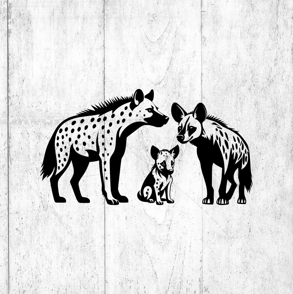 Hyenas. Svg Png Eps Dxf Cut Files. - Etsy
